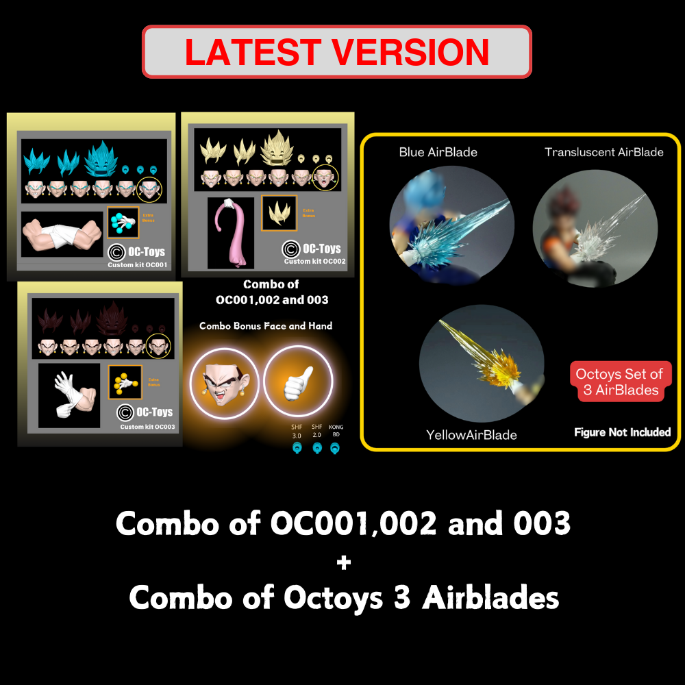 (USA Stock) OC Toys custom kit NEWEST FIXED VERSION of OC001, OC002,OC – 5ktoys