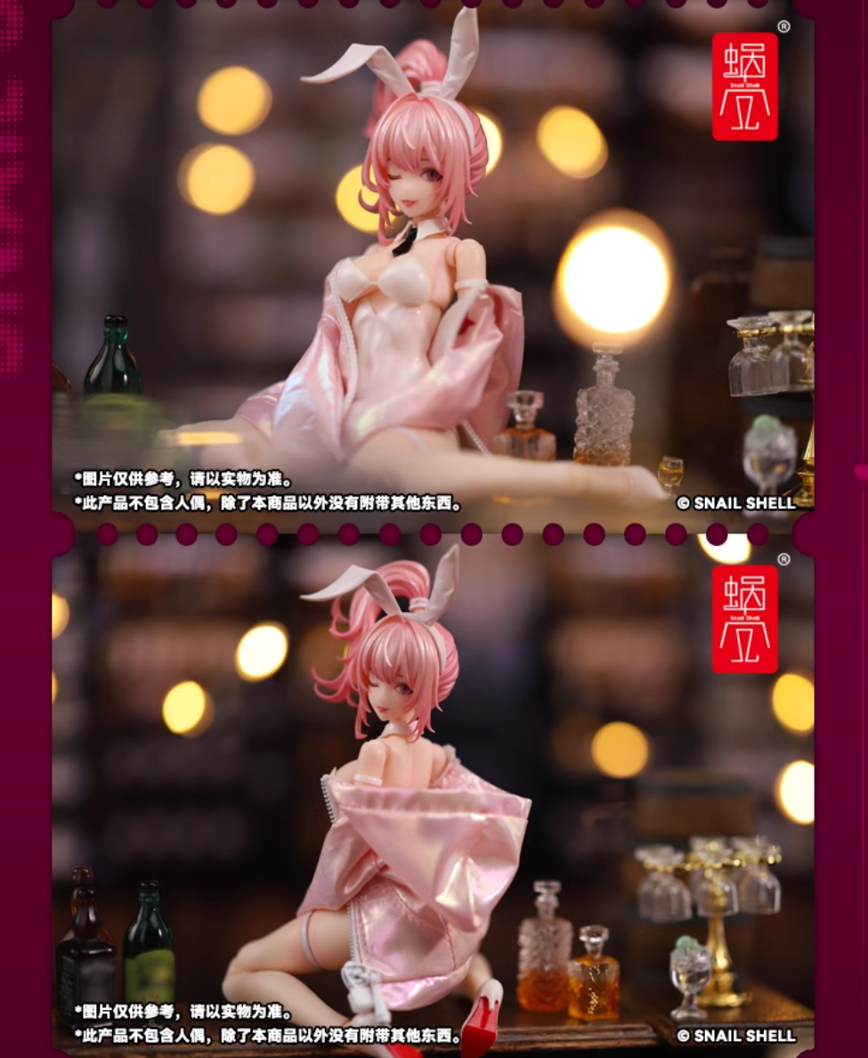 (USA Stock) Snail Shell 1/12 Dazzling light pink cloth coat for 1/12 f – 5ktoys