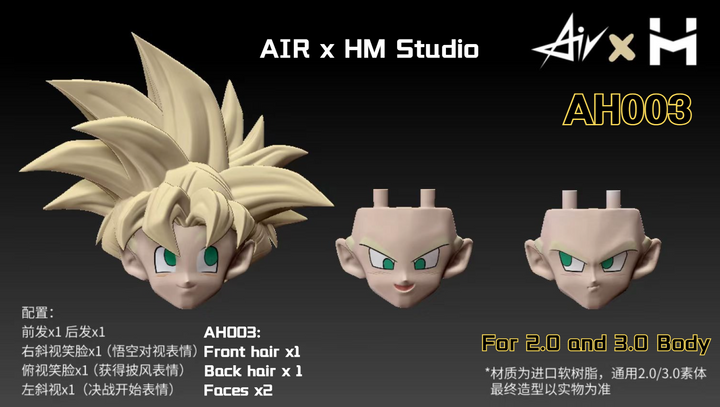 (USA Stock) Air x HM studio hairs faces and hands effect kits AH003 AH ...
