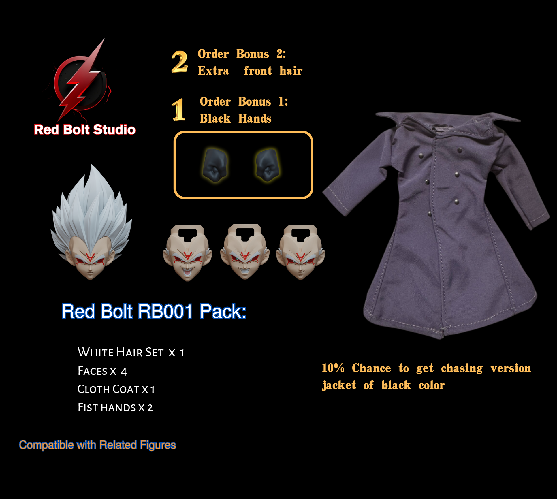 (USA Stock) Red Bolt Studio custom RB001 Accessories Pack – 5ktoys