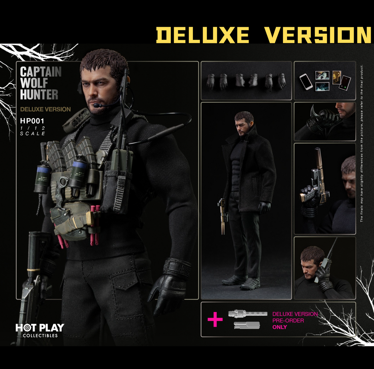 (Preorder) HOT PLAY Collectibles 1/12 Captain Wolf Hunter aciton figur ...