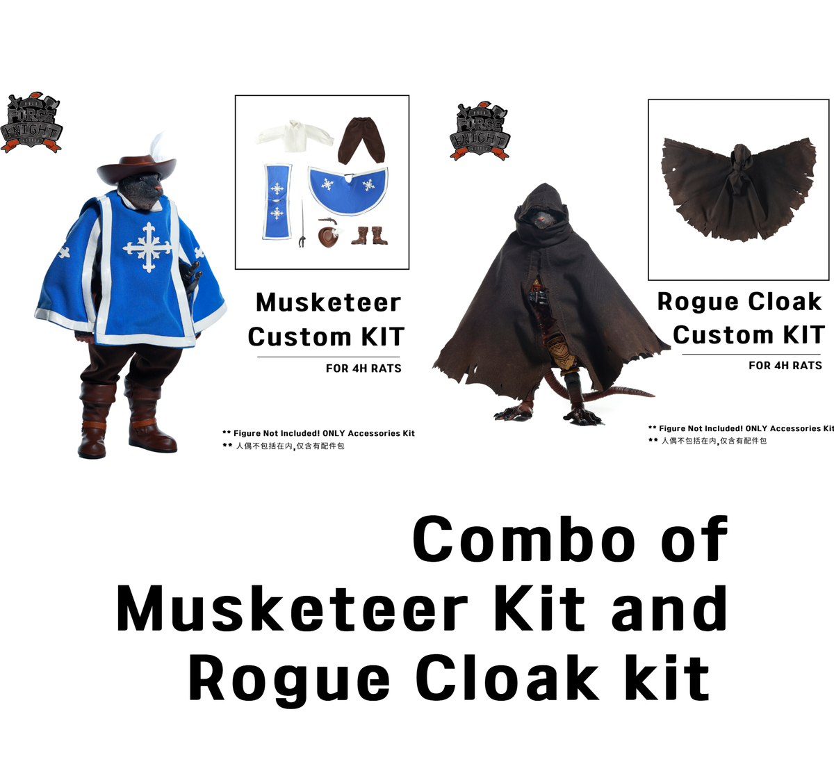 (Preorder) Forge Knight Studio 1/12 Musketeer and Rogue Cloak custom k ...